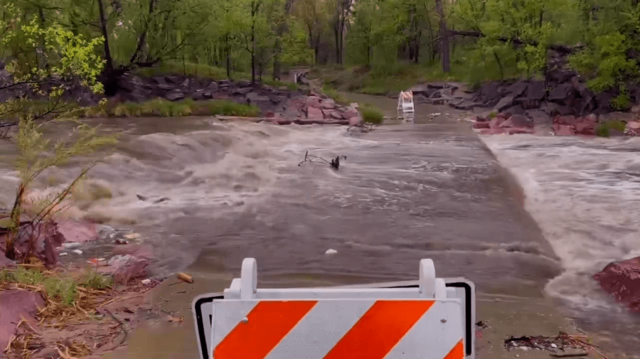 Caution advised as heavy rains create flooding dangers