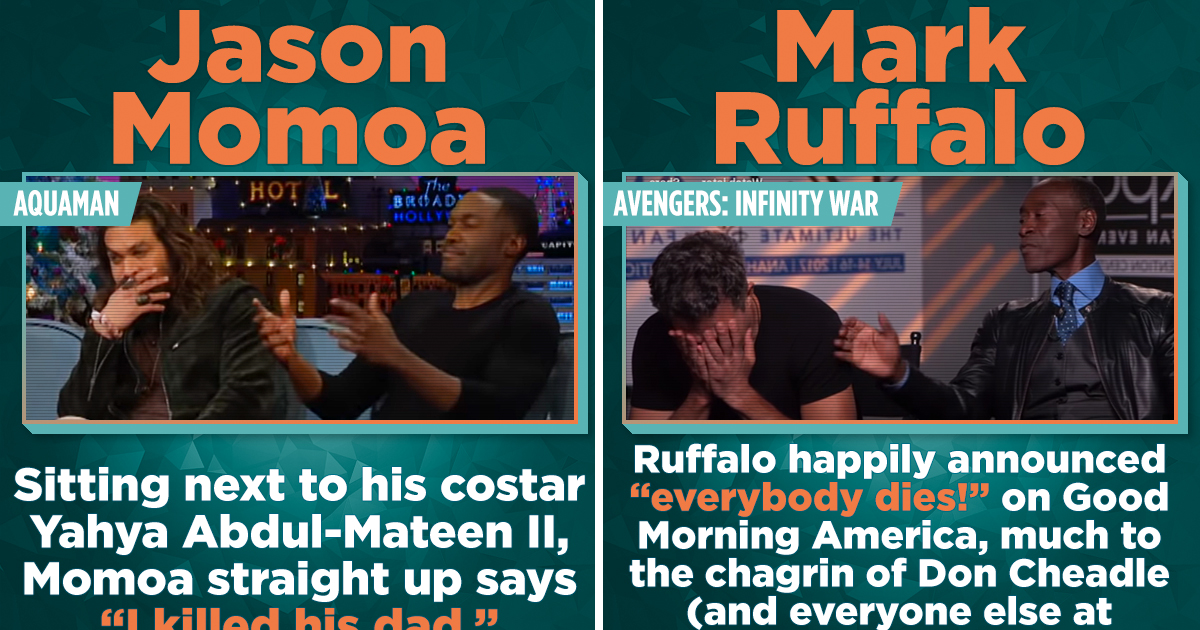 18 Actors Who Really Spilled The Beans