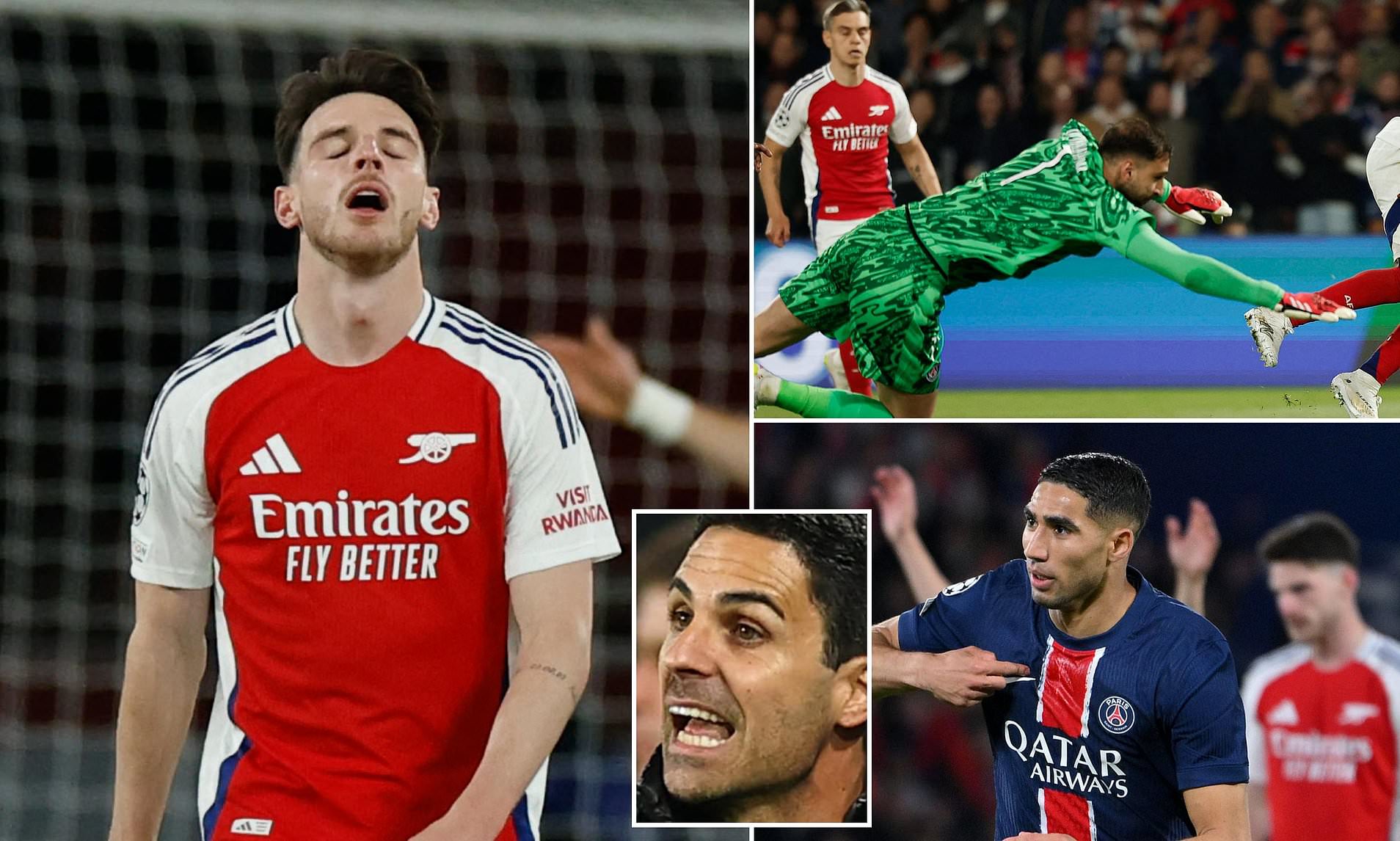 PSG 2-1 Arsenal (3-1 agg): Gunners' Champions League dreams are dashed ...