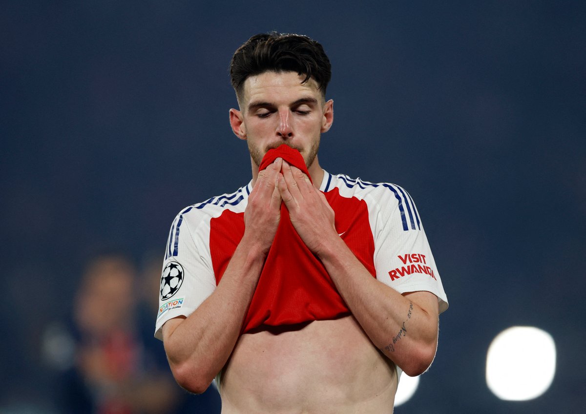 Arsenal told why Declan Rice could be first to leave if trophy drought ...