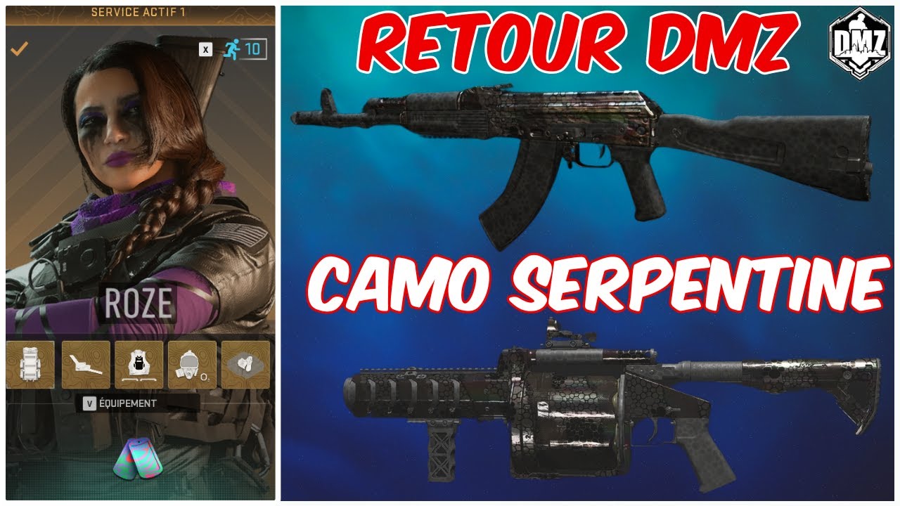 Le Fameux Camo Serpentine de DMZ (Retour sur le Meilleur extraction ...