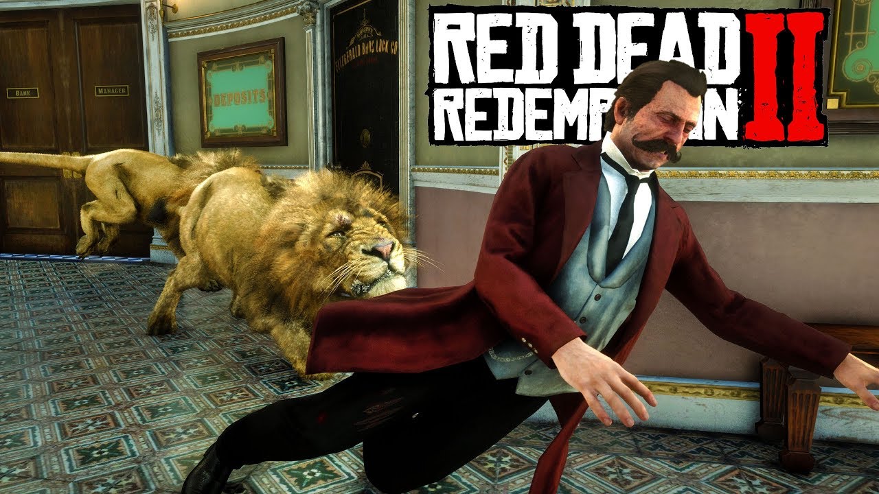 Lions Rob The Saint Denis Bank! Red Dead Redemption 2 [RDR2 PC Mods]