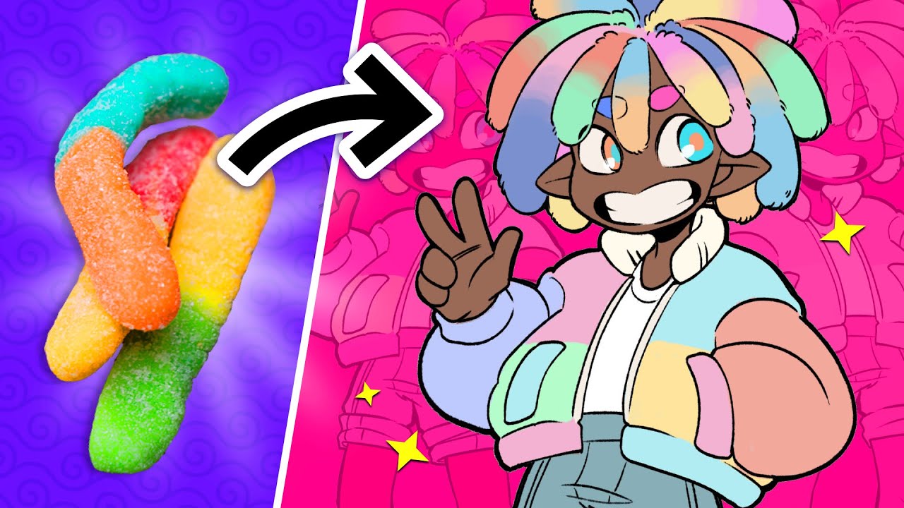 Designing Gummy Worm Boy – My Character Design Process!
