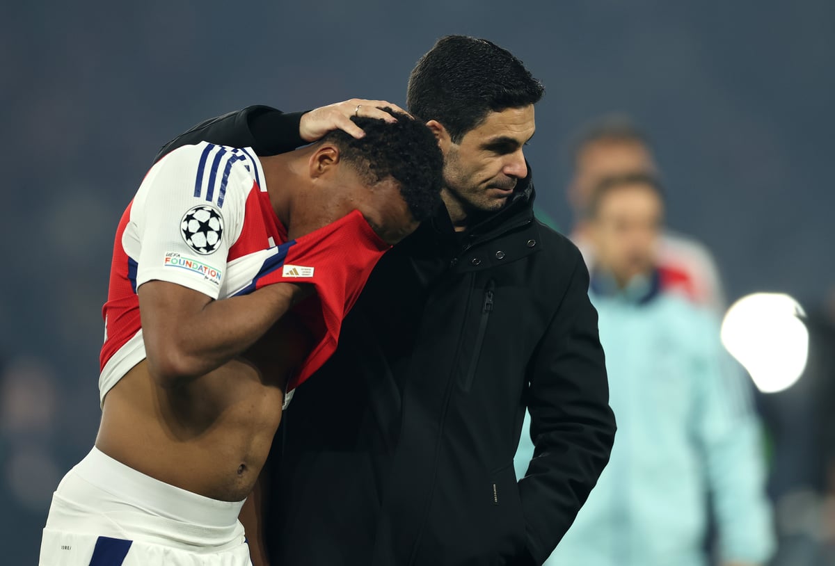 Mikel Arteta reveals Arsenal players 'in tears' after Champions League ...