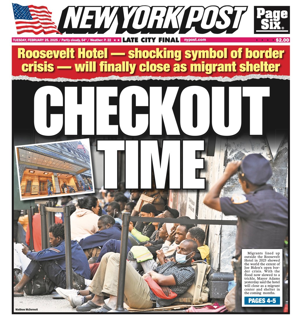 Thousands of migrants still living at NYC’s historic Roosevelt Hotel ...