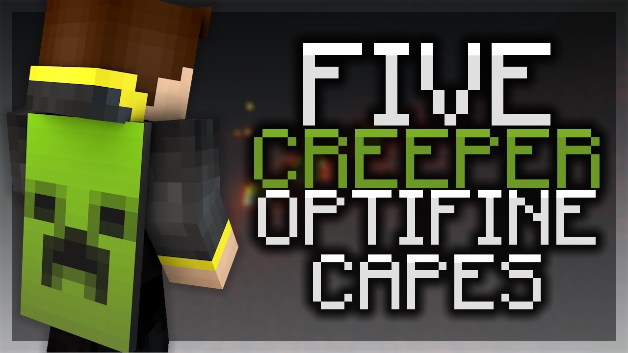 5 Creeper Optifine Cape Designs! (Themed Optifine Capes)