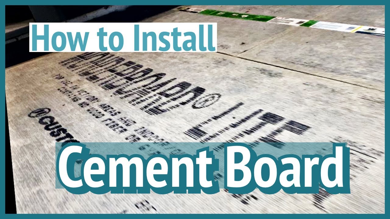 How to Install Cement Board over plywood