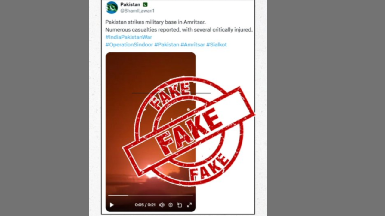 Fact-Checking Viral Claim of Attack on Amritsar Military Base: Pakistan ...