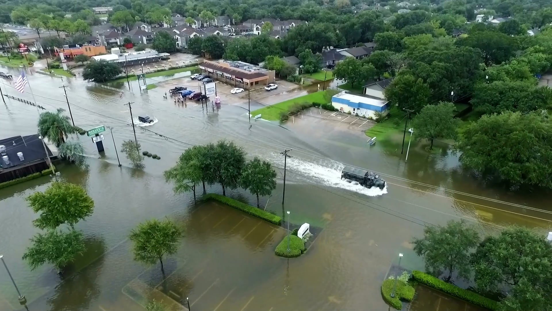 Le Texas sous l'eau : des images de drone révèlent l'impact de l'ouragan Harvey