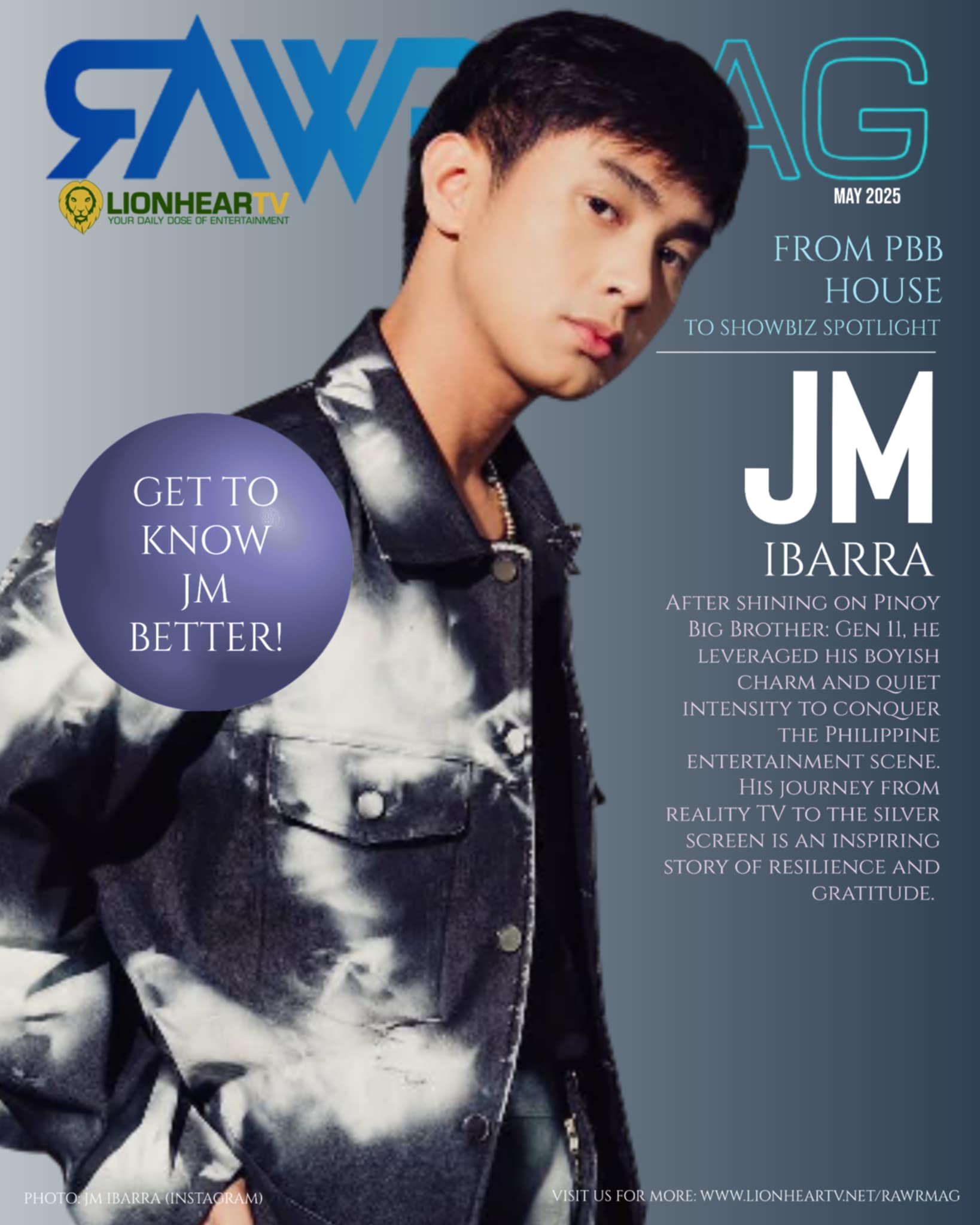 RAWR Mag: JM Ibarra — From ‘PBB’ House to Showbiz Spotlight