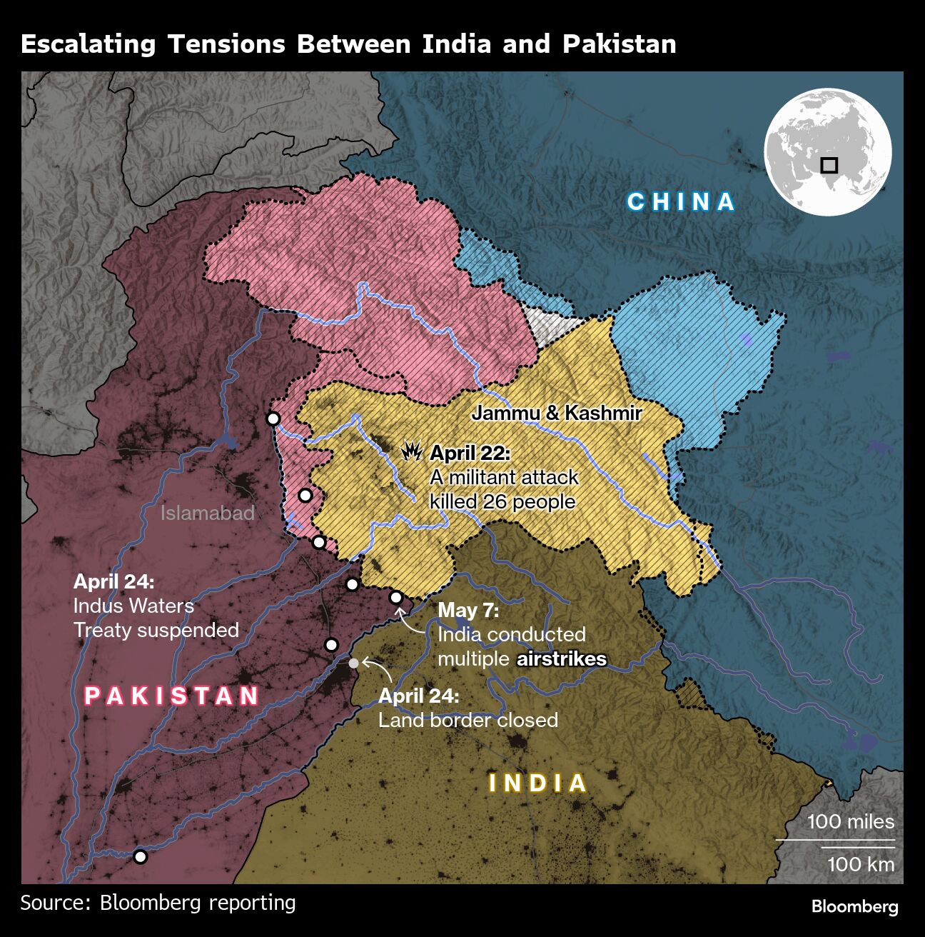India, Pakistan Trade Blame for More Strikes as US Seeks Calm