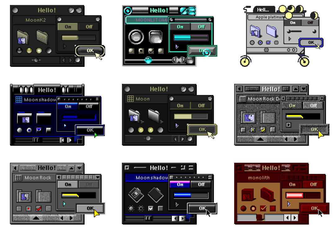 Site has all the classic MacOS themes you could ever want