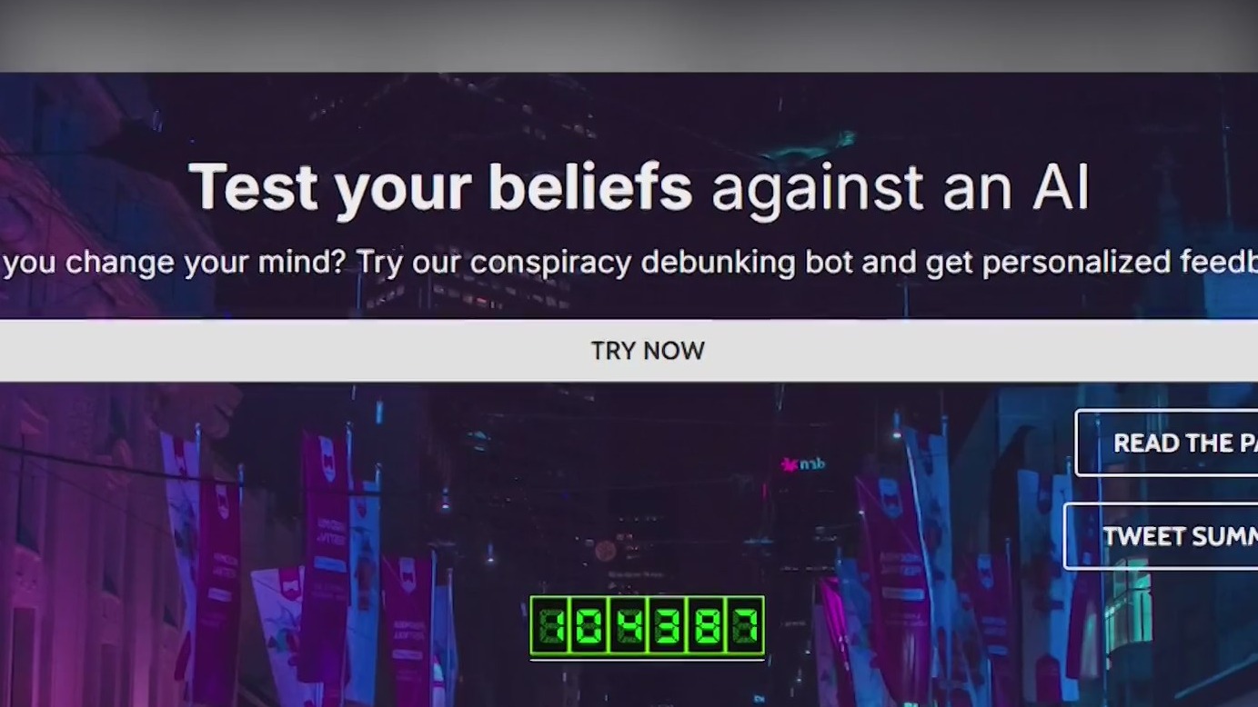 Using AI to debunk conspiracy theories