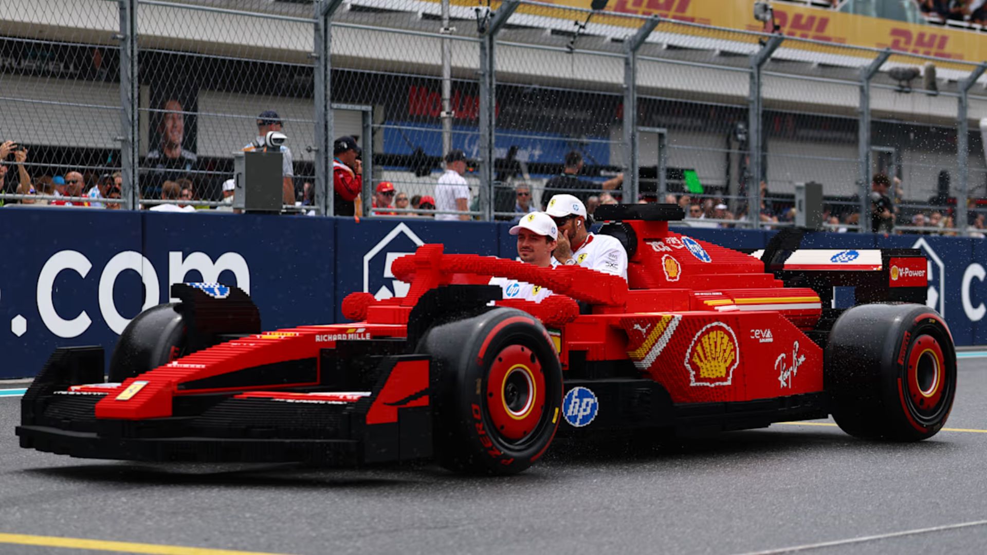 Photos: Full-size drivable LEGO F1 cars made from 400K bricks debut at ...