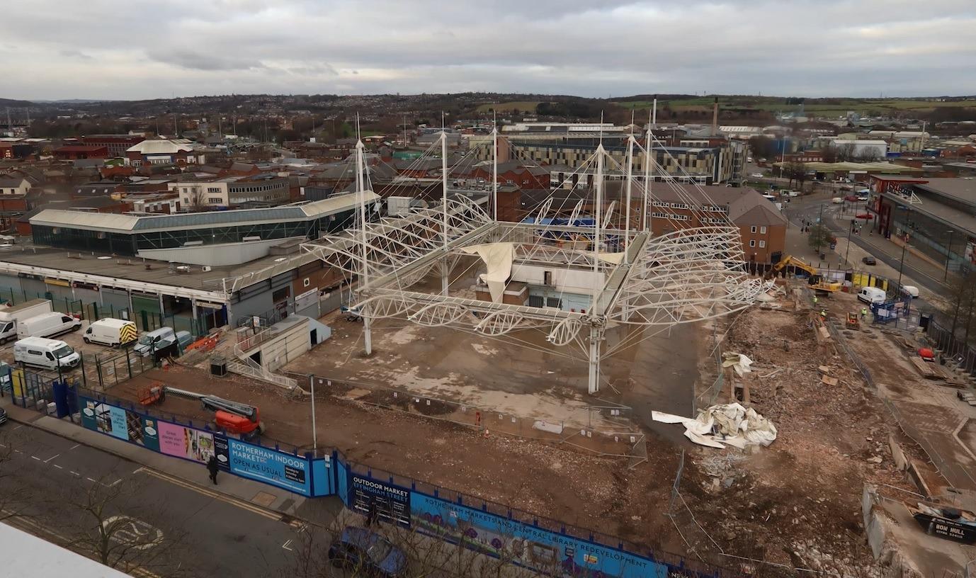 Video: Watch Rotherham Markets demolition as refurbishment project ...