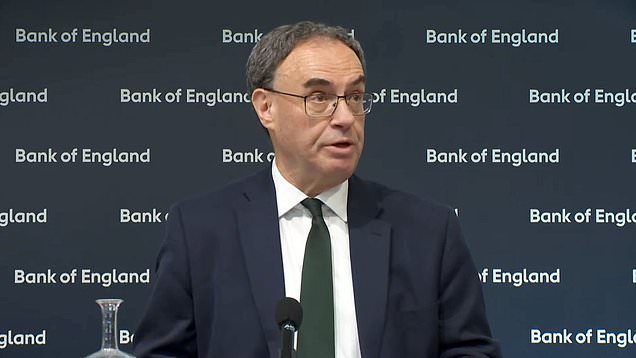 Andrew Bailey announces fall in interest rates to 4.25%