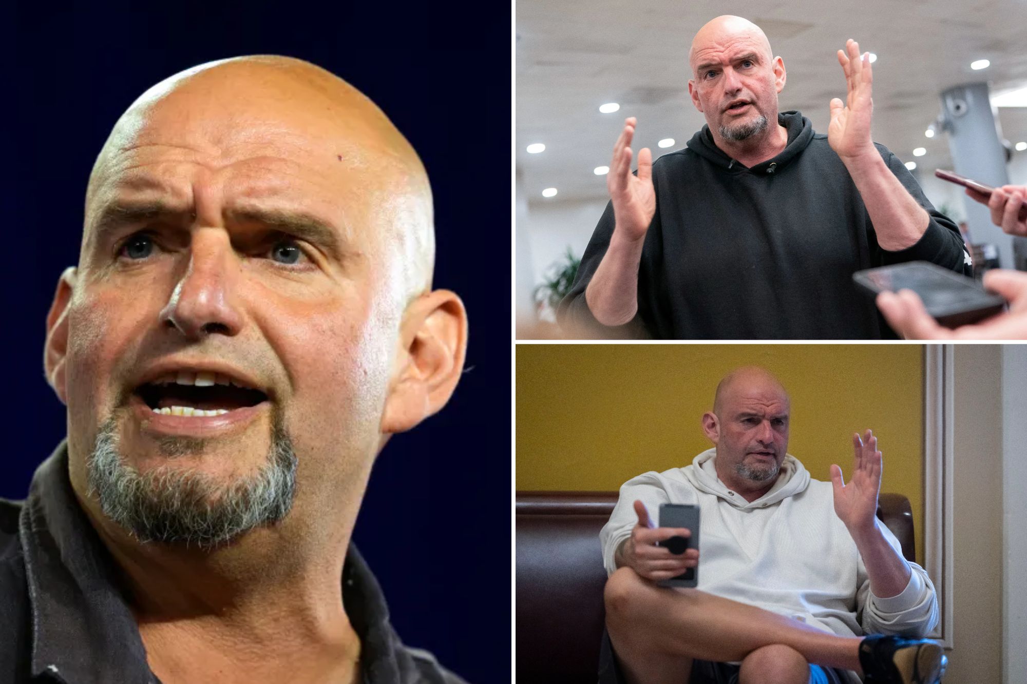 Sen. Fetterman’s alarming outburst at union meeting leaves staff member ...