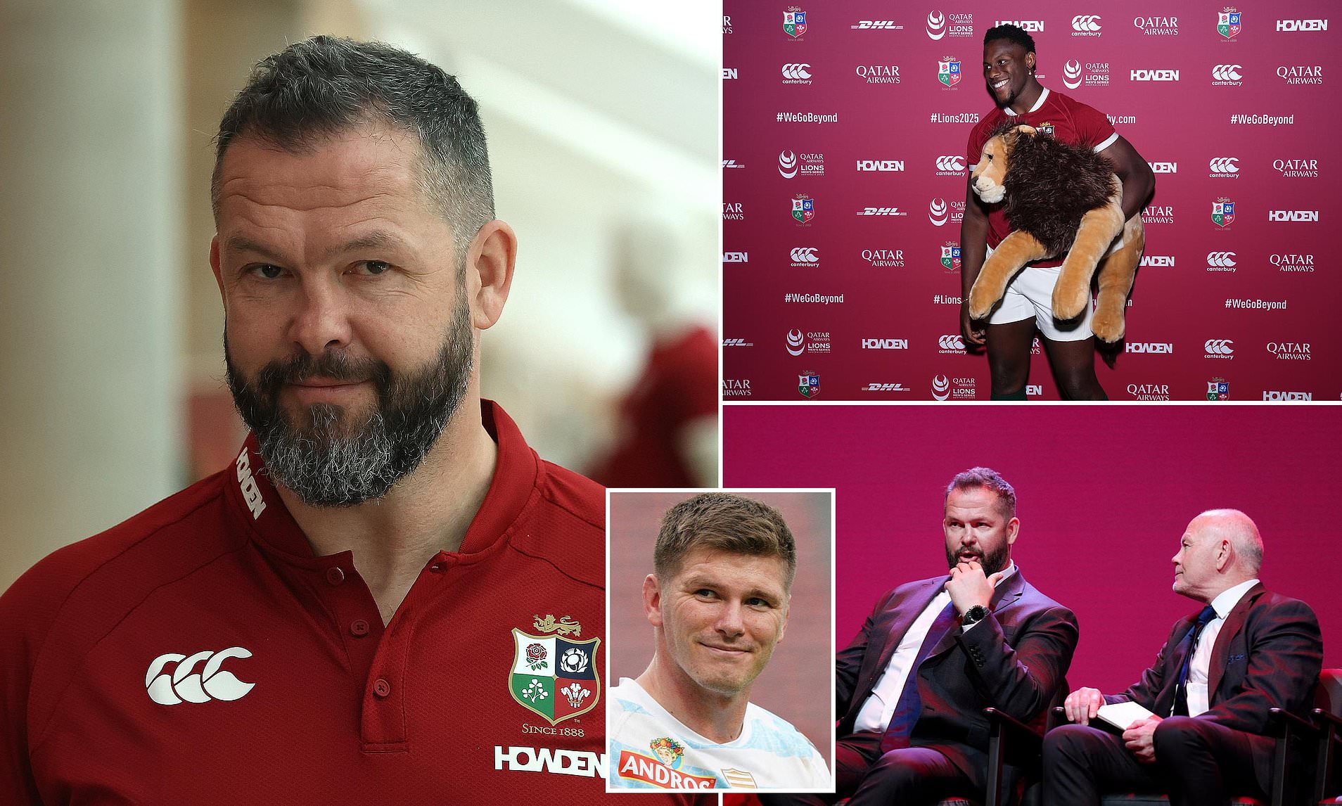 Andy Farrell names 38-man Lions squad for Australia tour - as 13 ...