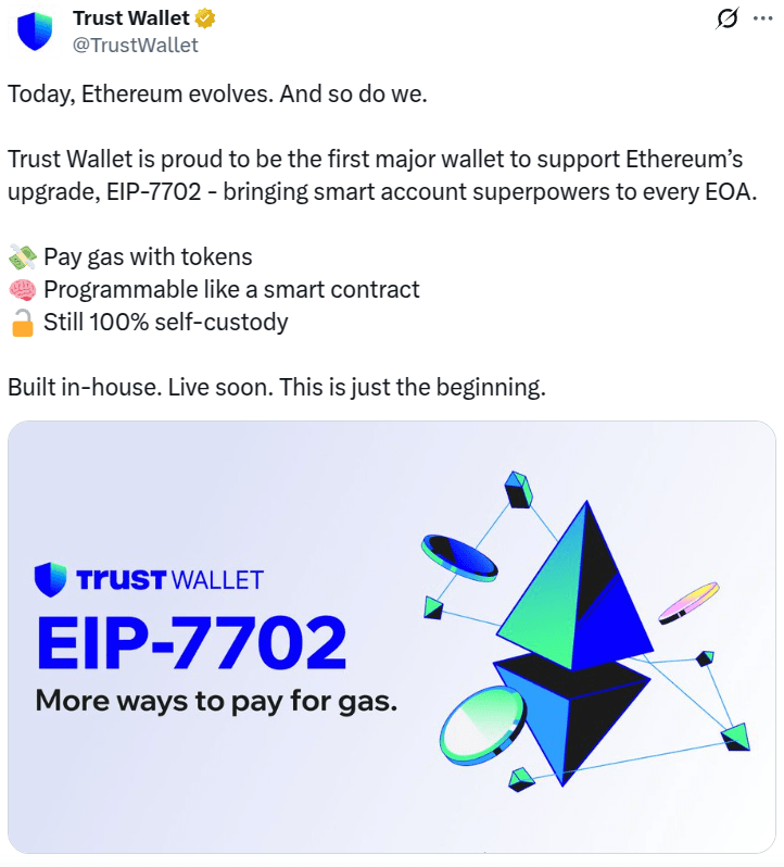 Pectra features already in use: Ethereum EIP-7702 wallets roll out