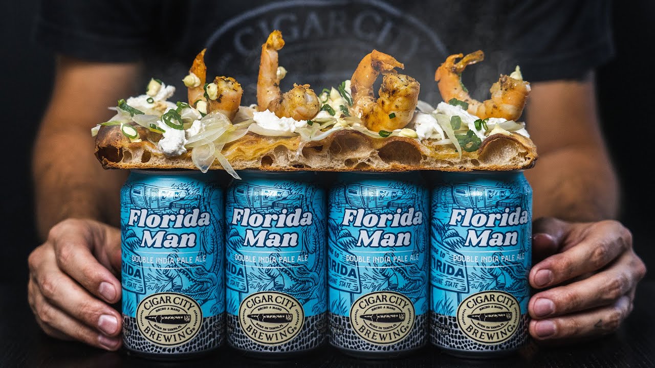 Florida Man Pizza (With IPA Beer Pizza Dough)