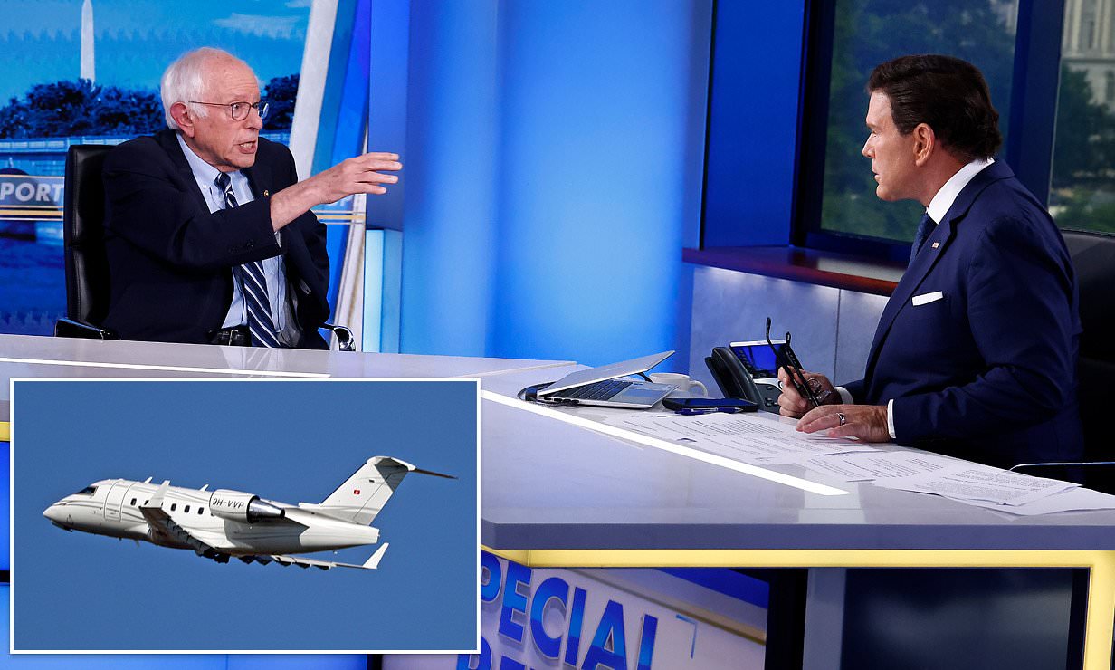 Bernie Sanders squirms as he squeaks out bizarre defense for flying on ...