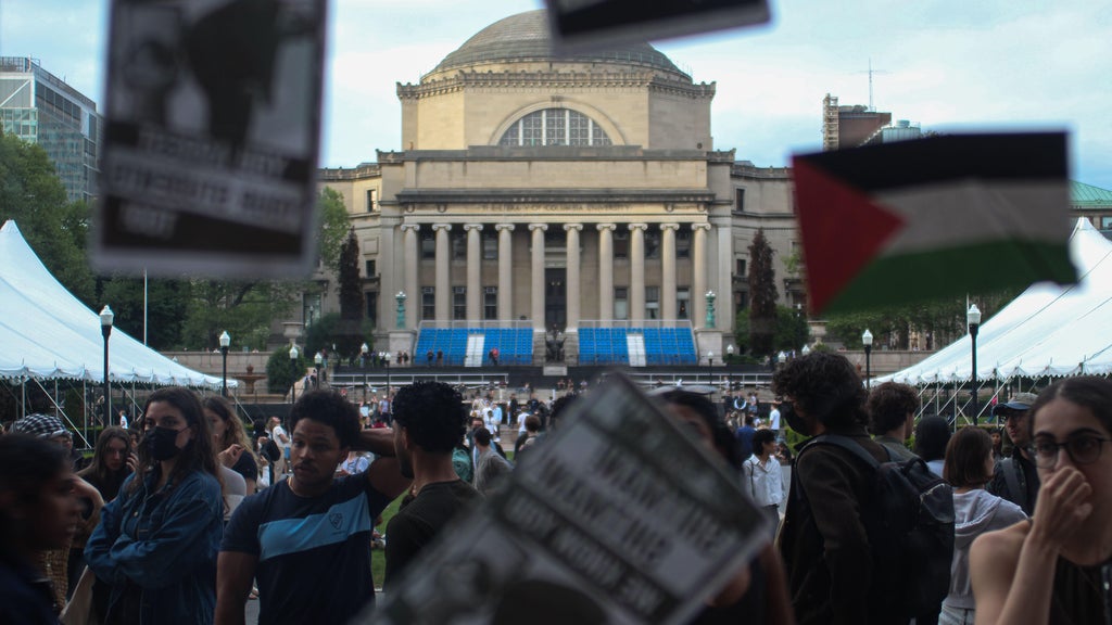 Columbia University campus restricted after protests end with dozens of ...