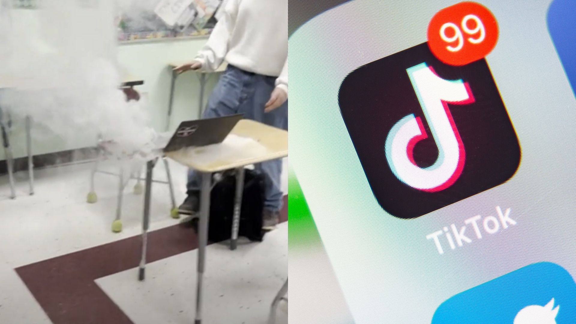 Viral TikTok challenge sparks school fires as students destroy laptops ...