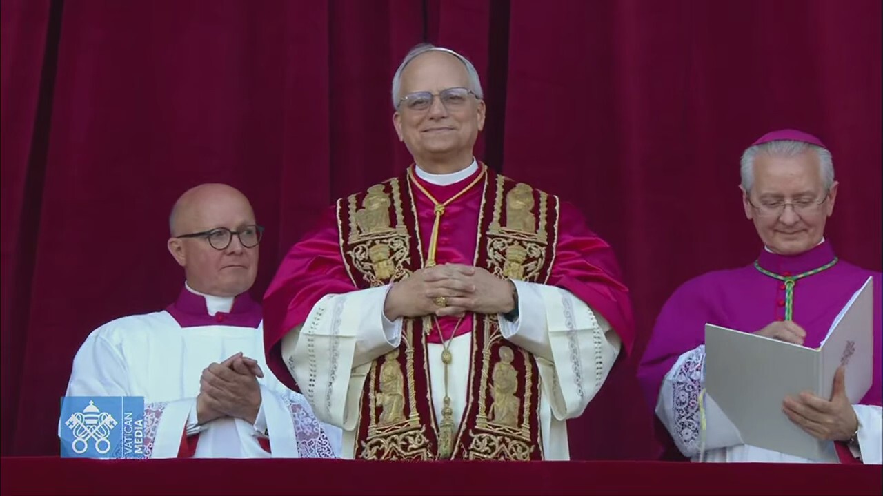 Pope Leo XIV, the first American Pope, gives his first address