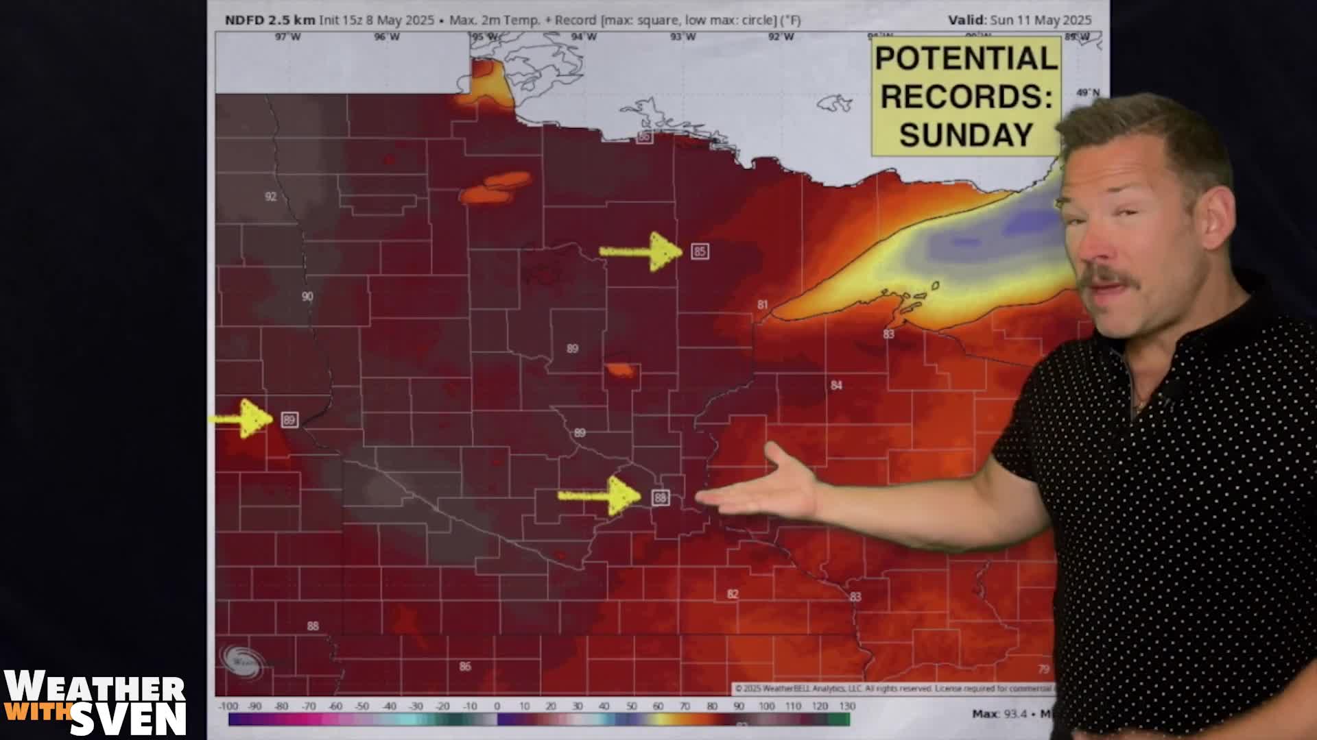 Blast of heat on the way, signs of rain, thunder late next week