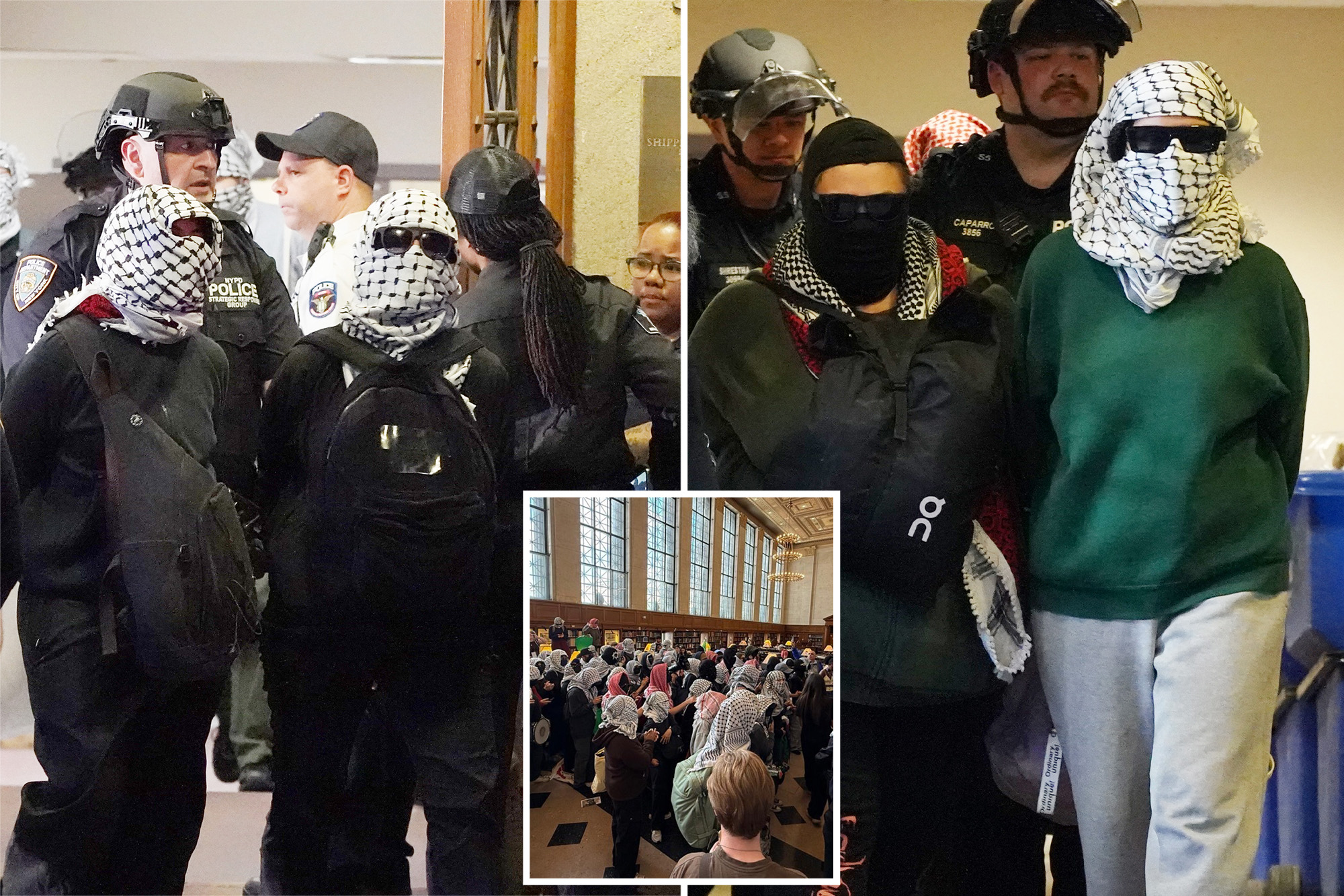 Columbia says it suspended some masked anti-Israel student rioters who ...