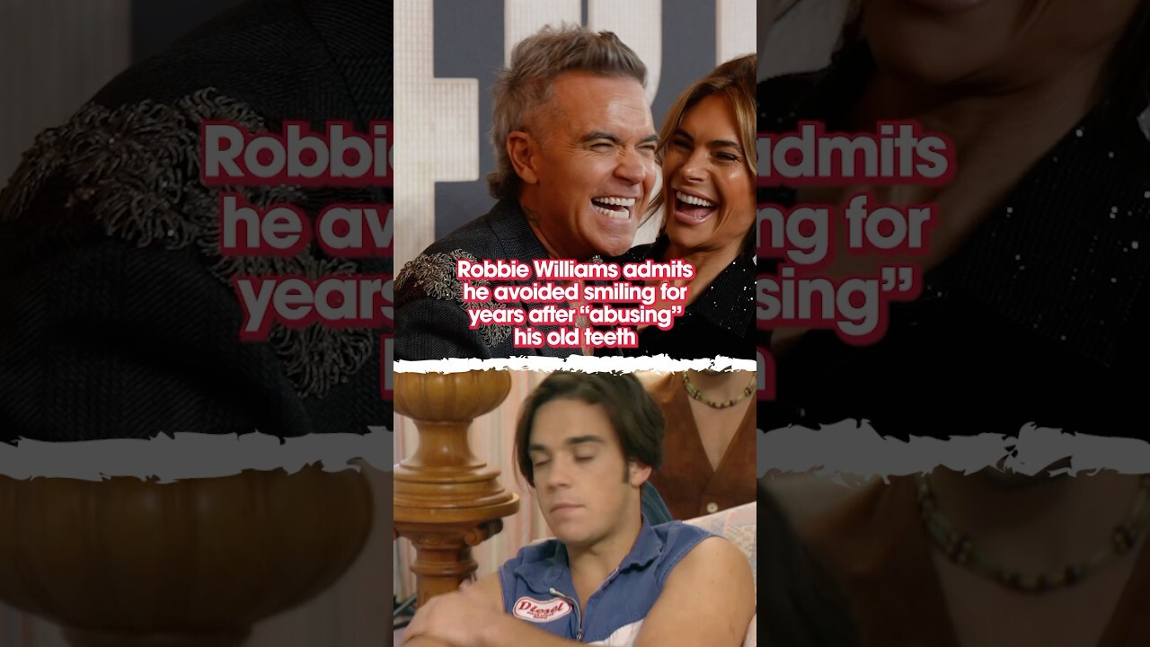 Robbie Williams admits he avoided smiling for years after “abusing” his ...