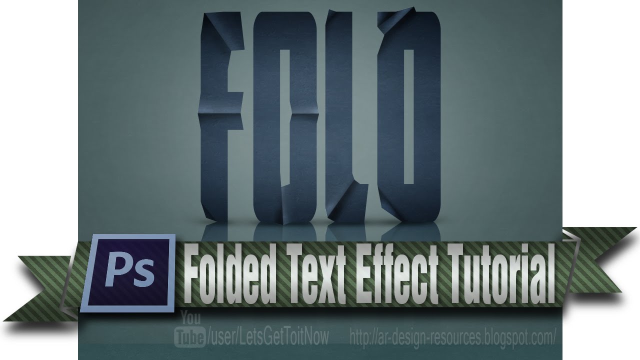 Folded Text Effect — Photoshop Tutorial
