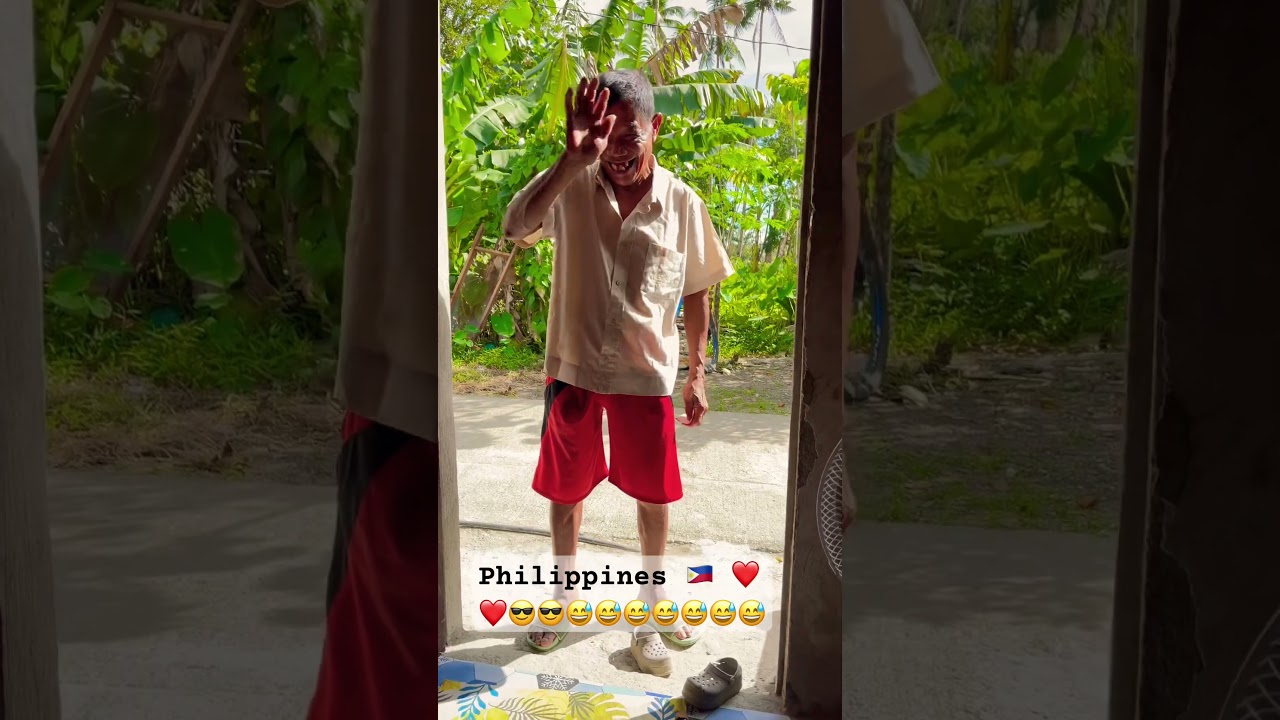 A Very Happy Man Sharing Joy in the Philippines