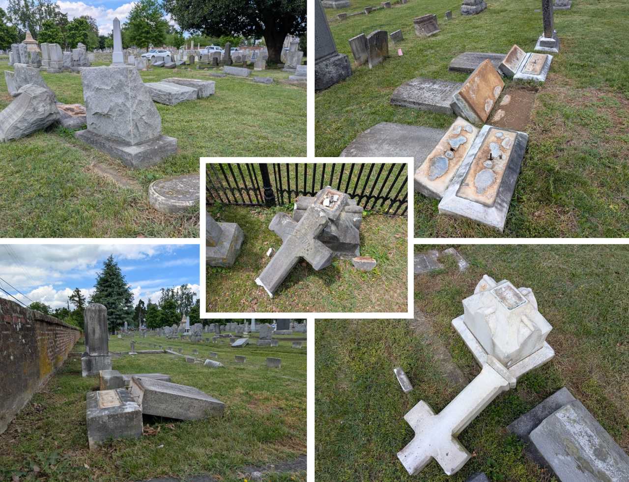 Historic Gravestones Toppled In ‘Heartbreaking’ Vandalism At Virginia ...