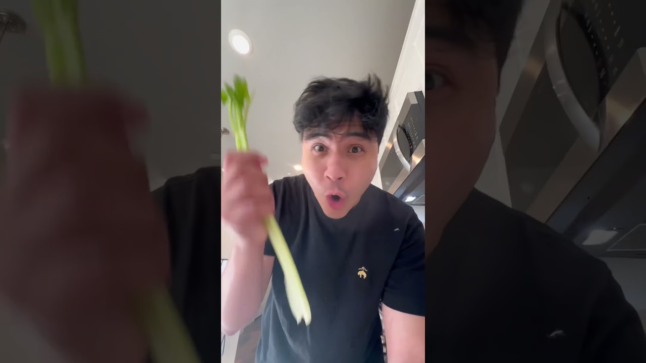 Playing celery like a violin