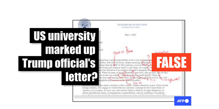Viral Harvard response to Trump education secretary is fake