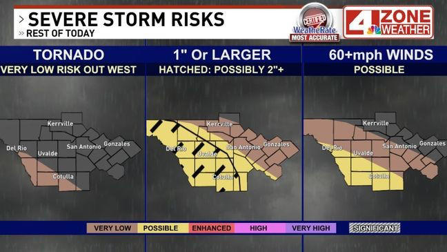 Isolated severe thunderstorms with large hail and damaging wind gusts
