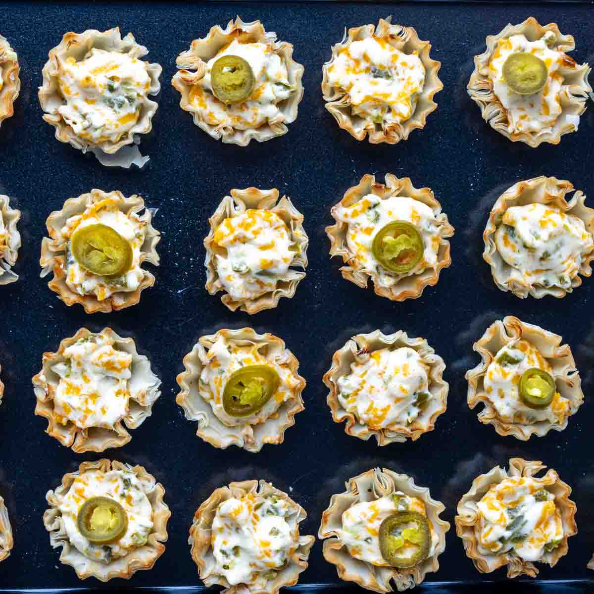Jalapeño Popper Cups (Easy Phyllo Cup Appetizer)