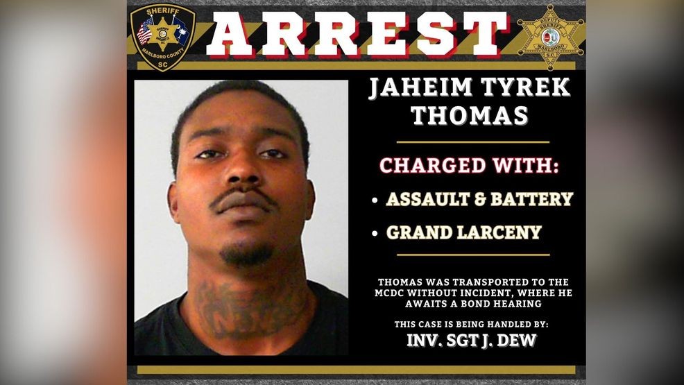 Marlboro County man arrested for assault with glass bottle