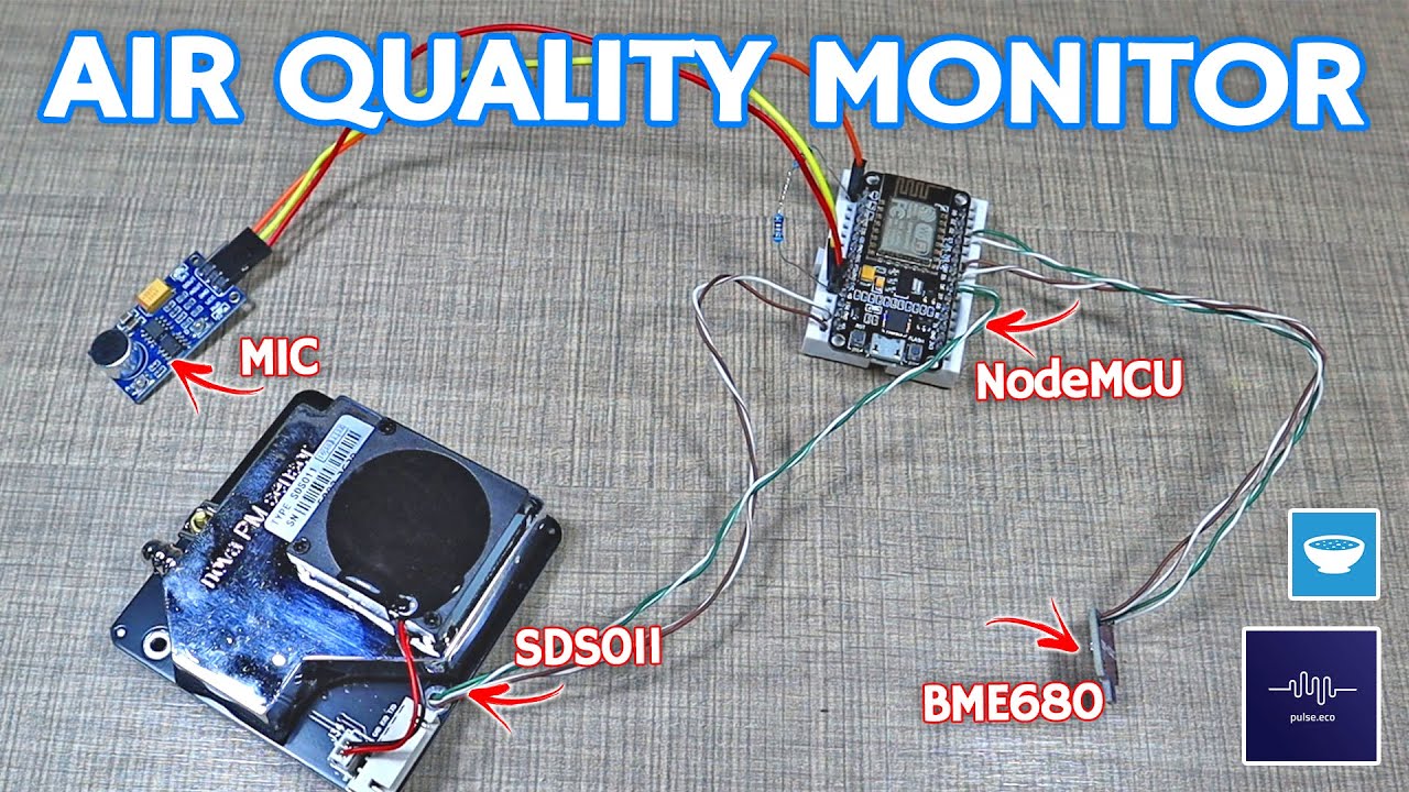 Air Quality Monitor using SDS011 PM Particle Sensor for pulse.eco ...
