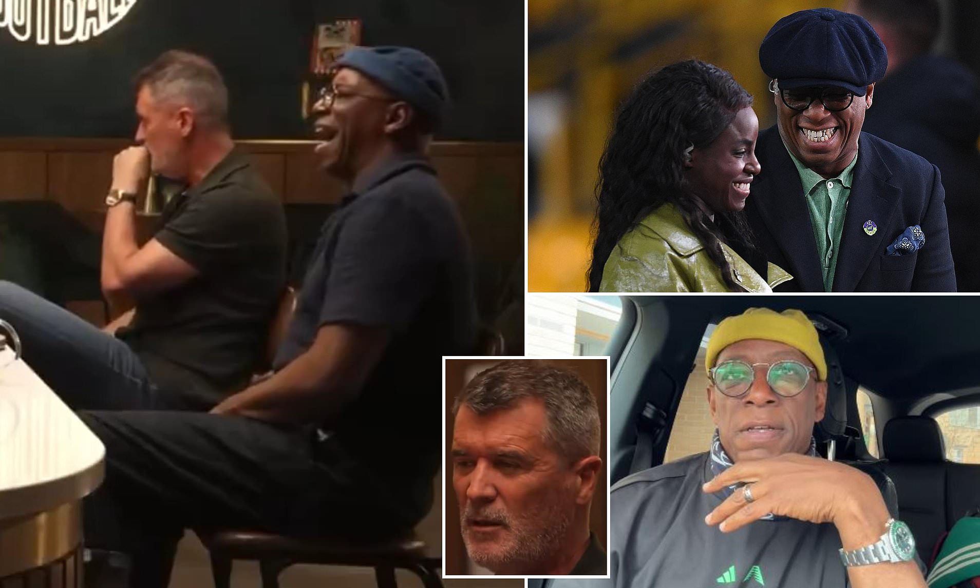 Roy Keane's three-word joke about Eni Aluko leaves Ian Wright and his fellow pundits in stitches ...