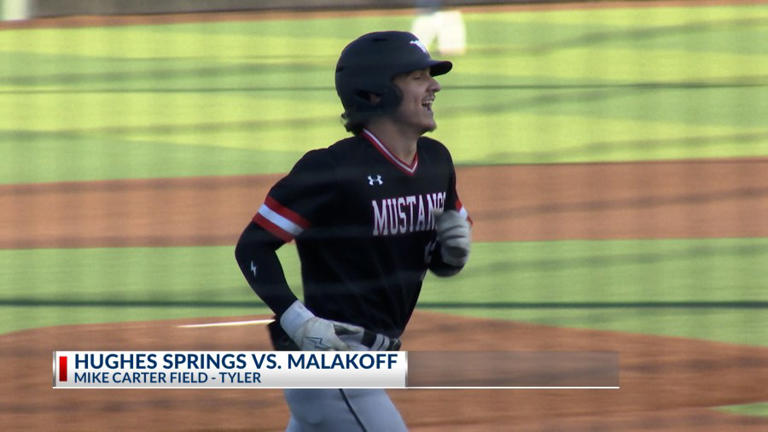 Hughes Springs run rules Malakoff 13-3 in Game One of the area round