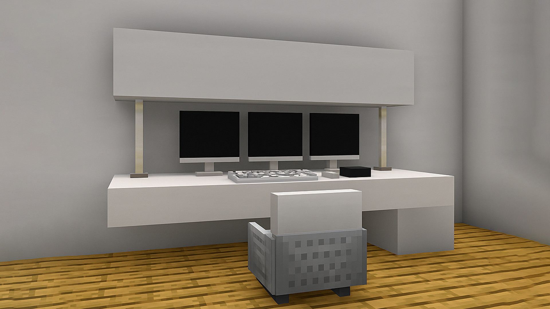 Hoe Maak Je een Gaming Setup in Minecraft – Bureau Tutorial 🎮🖥️