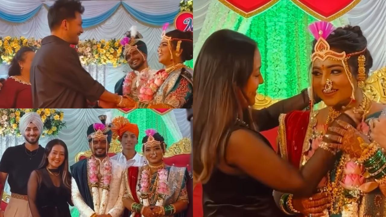 Neha gifts gold chain to bride as she attends driver`s wedding with ...