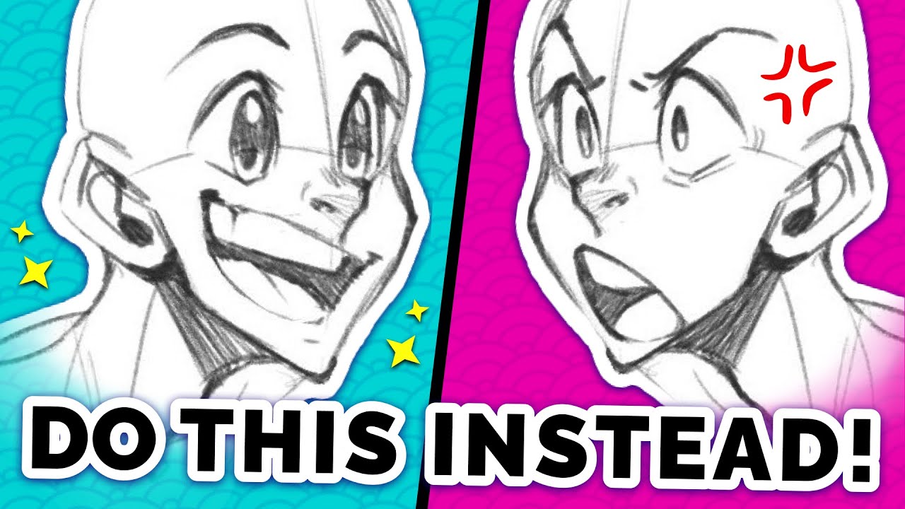 Don't Draw Expressions Like This – Common Mistakes Artists Make!