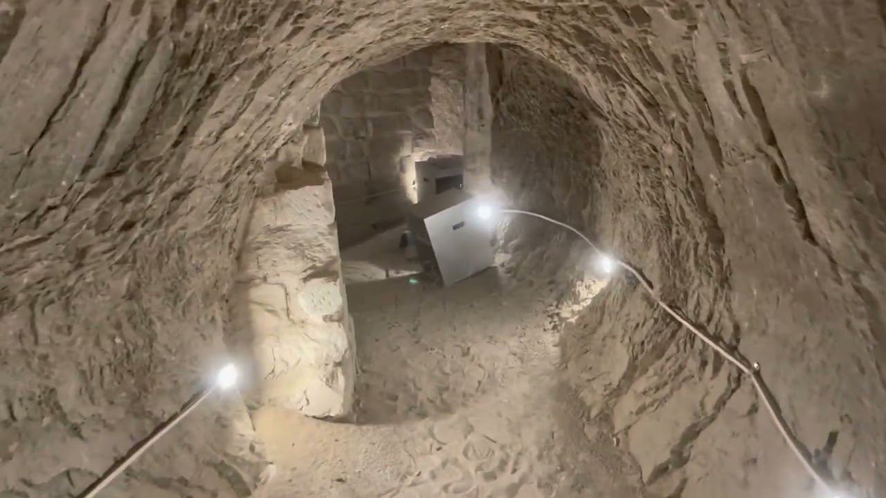 Exploring Ancient Tunnels Under The Step Pyramid At Saqqara In Egypt