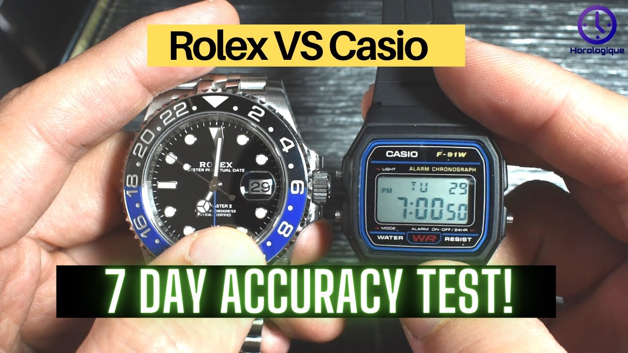 You won't BELIEVE how accurate this Rolex is ¦ 7 day test against Casio ...