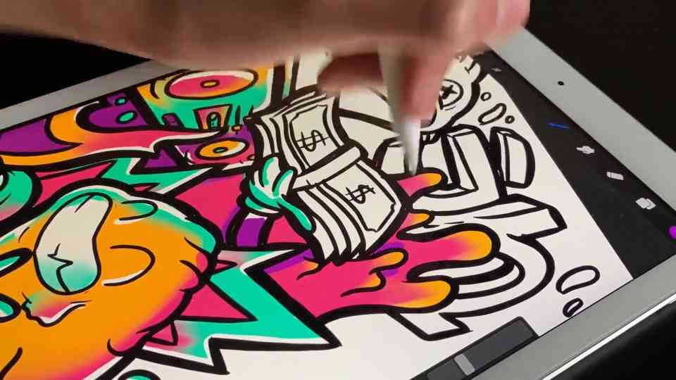 How to Doodle on an iPad in 250 Seconds! ️📱 (Procreate Speed Doodle ...