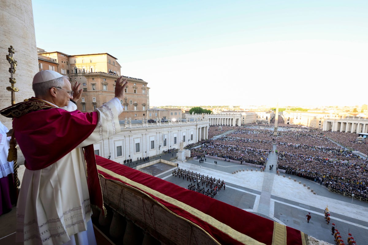 Pope Leo XIV’s first speech in full as new pontiff declares ‘evil will ...