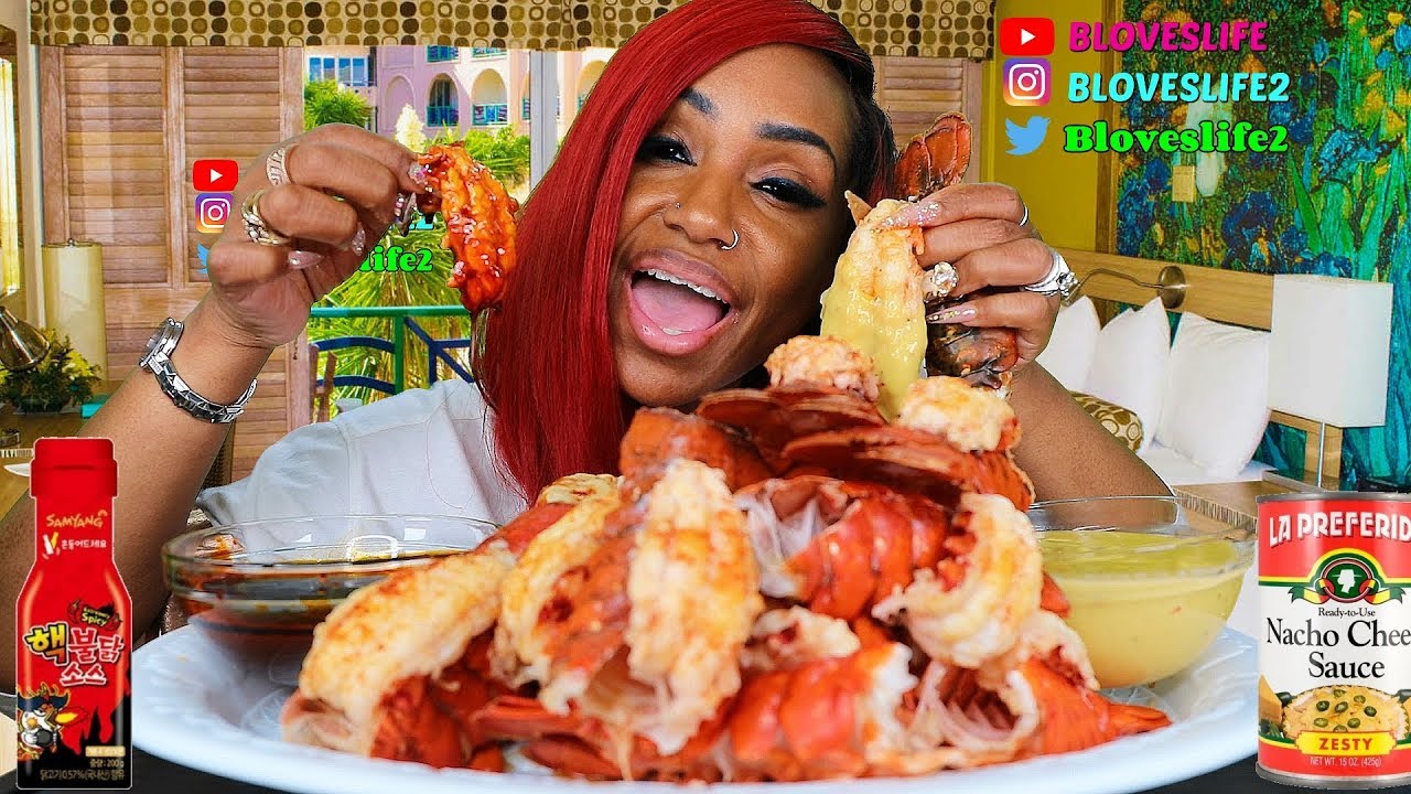 20 lobster tails face off with spicy sauce and cheese dip